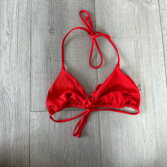 Victoria's Secret | Swim | Vs Ribbed Triangle Bikini Top | Poshmark